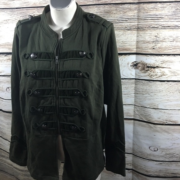 torrid | Jackets & Coats | New Torrid Olive Green Military Style Jacket ...